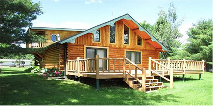 Country Barn Home Kit With An Open Porch